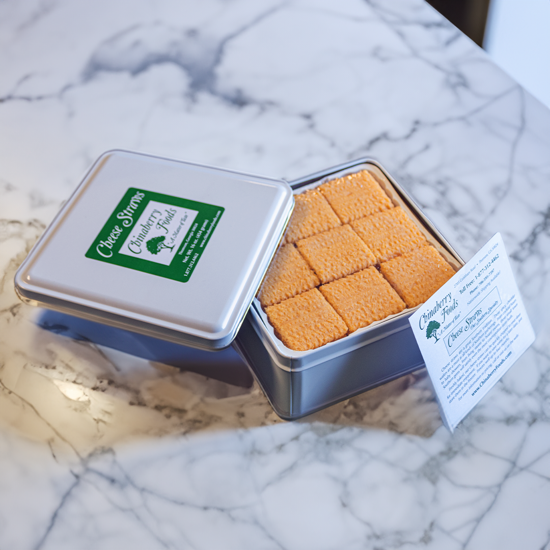 Southern Cheese Straw Gift Tin – Perfect for Gifting | Chinaberry Foods